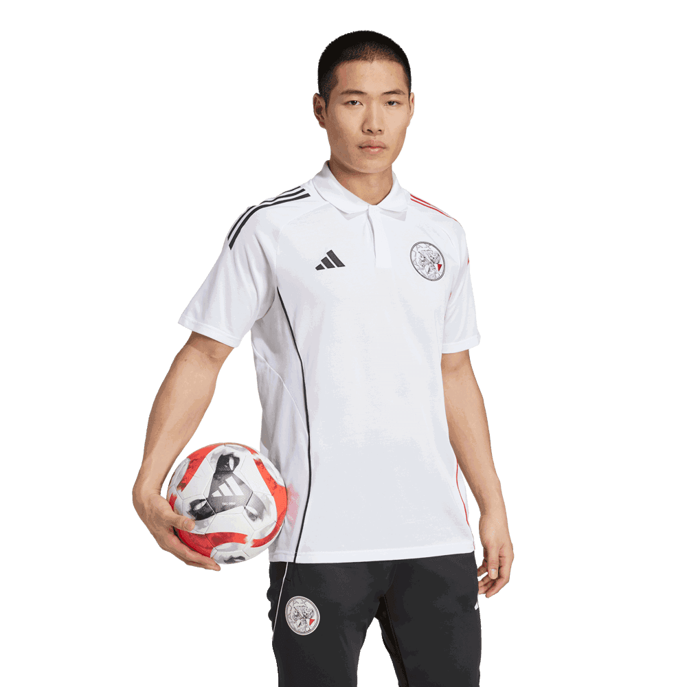 Ajax-training polo white senior 2025/2026 | Official Ajax Fanshop